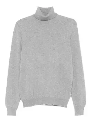 Fedeli Cashmere Roll Neck Sweater - Grey