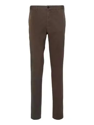 Incotex Mid-rise Chino Trousers - Brown