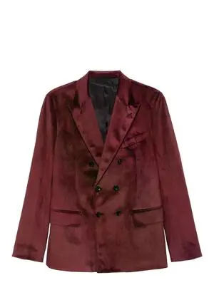 REVERES 1949 Velvet Blazer - Red