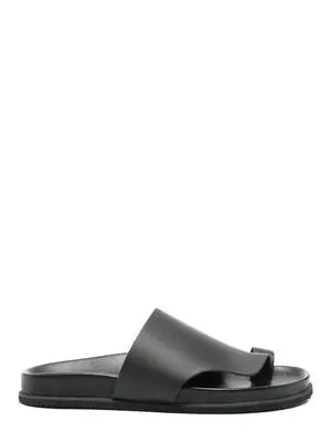 ANCIENT GREEK SANDALS Xenofon Slides - Black