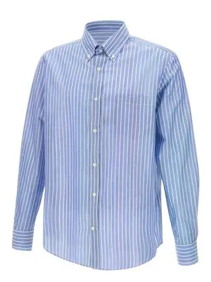 Paul & Shark Striped Button-up Shirt - Blue