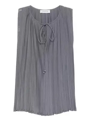 LANVIN Plissé-effect Blouse - Grey