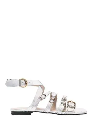 Pinko Marli Buckled Sandals - Silver