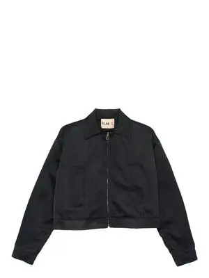 Plan C Satin Duchess Jacket - Blue