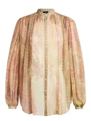 Etro Paisley-Print Shirt Neutrals