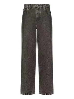 Dolce & Gabbana High-rise Straight-leg Jeans - Grey