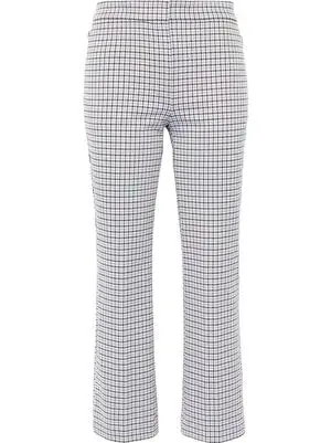 Theory Houndstooth-pattern Trousers - Grey