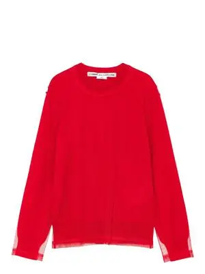 Comme Des Garçons Laye Top - Red