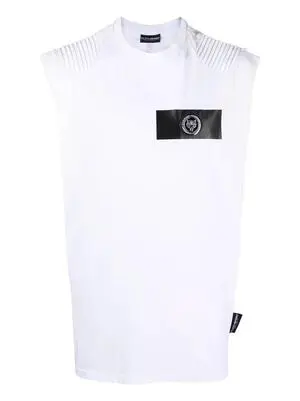 PLEIN SPORT Logo-patch Short-sleeve T-shirt - White