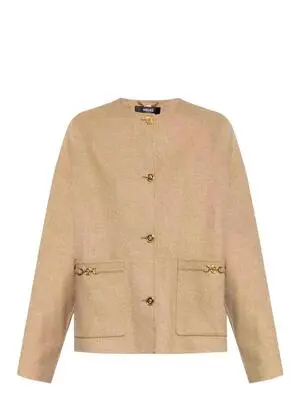 Versace Medusa-embellished Jacket - Neutrals