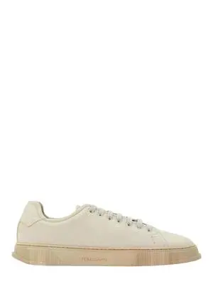 FERRAGAMO Low-top Lace-up Sneakers - Neutrals