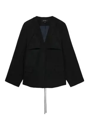 BOTTER Cut-out Detailed Blazer - Black