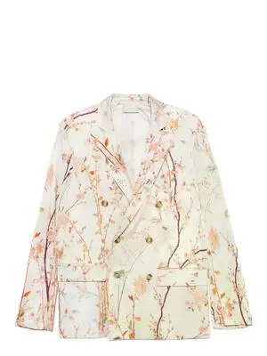 PIERRE-LOUIS MASCIA Febo Double-breasted Blazer - Neutrals