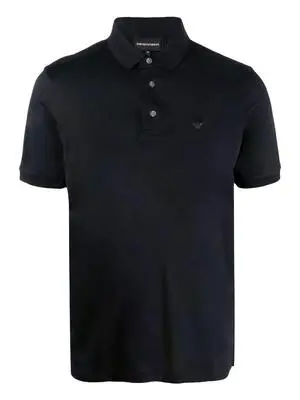 Emporio Armani Logo-print Polo Shirt - Blue