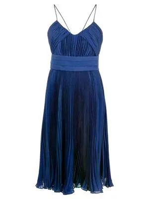 Max Mara Draped Midi Dress - Blue