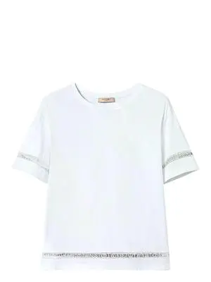 TWINSET Logo-embroidered T-shirt - White