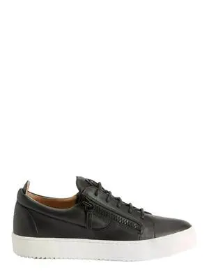 GIUSEPPE ZANOTTI Frankie Double-zip Low-top Sneakers - Black