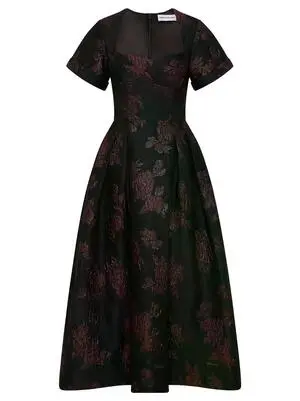 Rebecca Vallance Florentina Midi Dress - Red