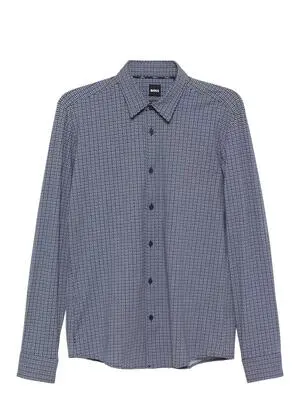 BOSS Stretch-jersey Shirt - Blue