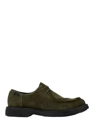 Camper Norman Suede Derby Shoes - Green