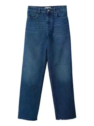 Miu Miu Logo Denim Jeans - Blue