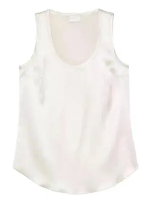 Brunello Cucinelli Satin Sleeveless Top - Grey