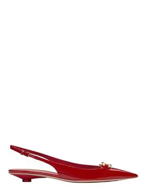 Valentino Garavani 20mm Vlogo The Bold Edition Ballet Flats - Red