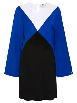 Tommy Hilfiger Colour-block Midi Dress - Blue