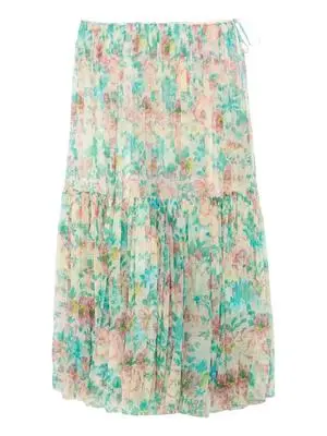 Chloé Printed Maxi Skirt - Neutrals