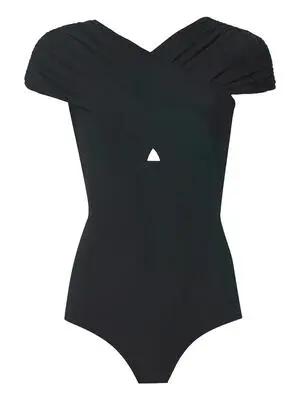 AMIR SLAMA Open Back Body Blouse - Black