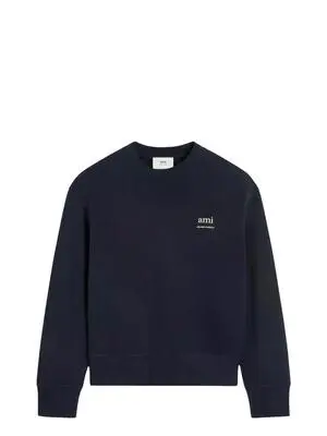 AMI Paris Logo-print Sweatshirt - Blue