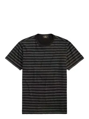 Ralph Lauren Stripe-print Cotton T-shirt - Black
