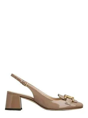 TOD'S 50mm Logo-engraved Pumps - Neutrals