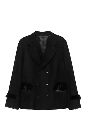 Random Identities Double-breasted Jacket - Black