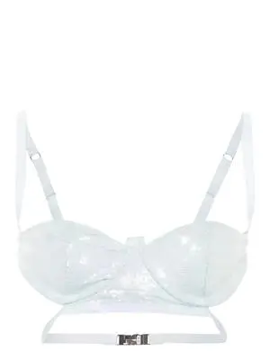 Gcds Sequined Bra Top - Blue