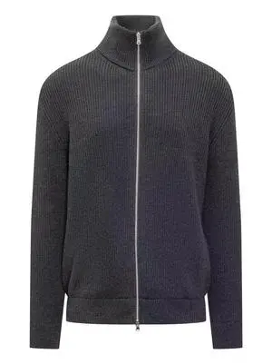 SEVEN GAUGE Zipped Merino Wool Jumper - Grey