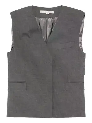 Remain Birger Christensen Boxy Waistcoat - Grey