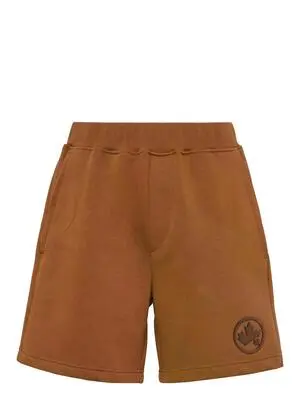Dsquared2 Logo-appliqué Cotton Track Shorts - Brown
