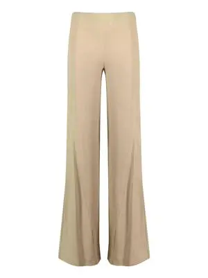 Jacquemus Le Pantalon Soffio Flared Trousers - Neutrals