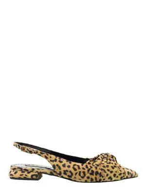 Roberto Cavalli Leopard-print Slingback Pumps - Brown