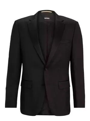 BOSS Huge Slim-fit Tuxedo Jacket - Black