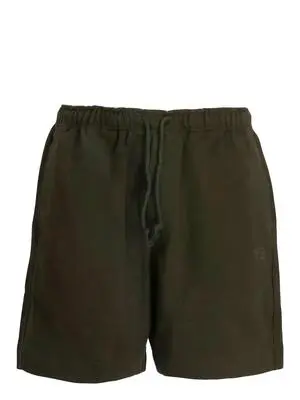 Y3 Logo-print Jersey Shorts - Green