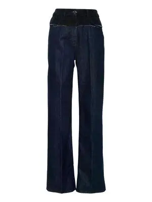 Givenchy Bouclé-paneled Jeans - Blue