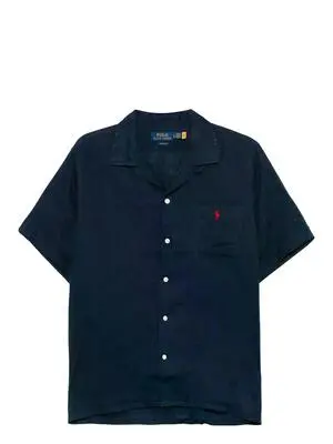 Polo Ralph Lauren Linen Shirt Blue