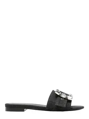 Roberto Festa Fade Denim Slides - Black