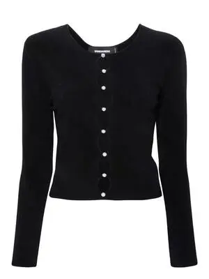 Dsquared2 Pearl-embellished Knit Top - Black