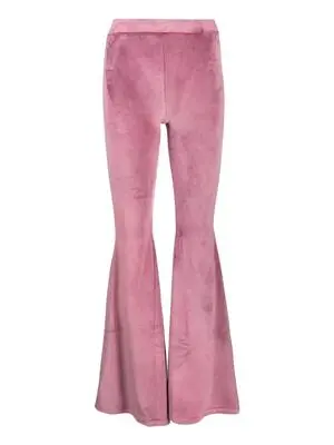 Gcds Velvet Flared Trousers - Pink