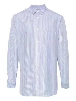 Comme Des Garçons Patch-detail Shirt - Blue