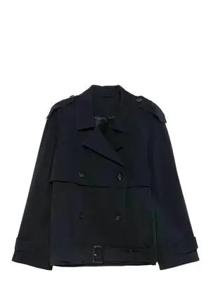 TOTEME Cotton Pea Coat - Blue