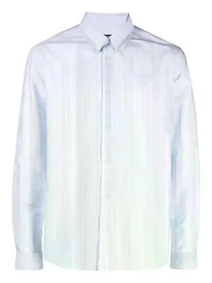 A.p.c. Striped Cotton Shirt - Blue